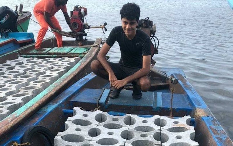 Artificial Reef Building by India's Siddharth Pillai and Temple ...